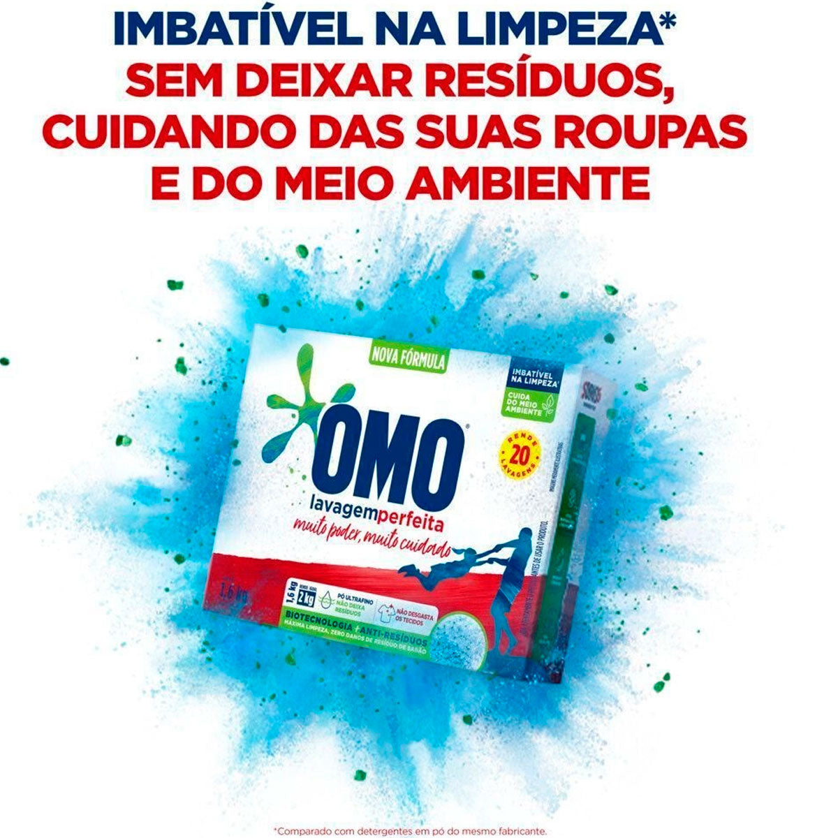 Kit 3 Sabão em Pó Omo Lavagem Perfeita 1.6kg – Casachick